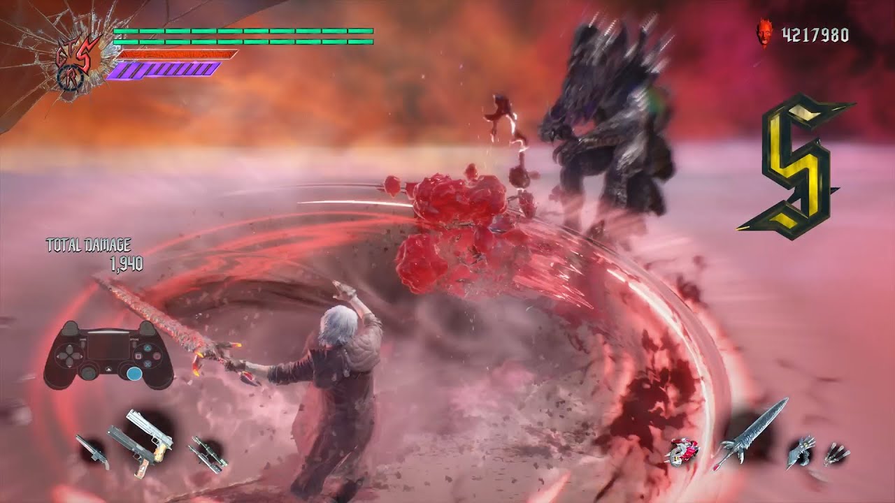 Devil May Cry 5 Dante Combo Practice Youtube