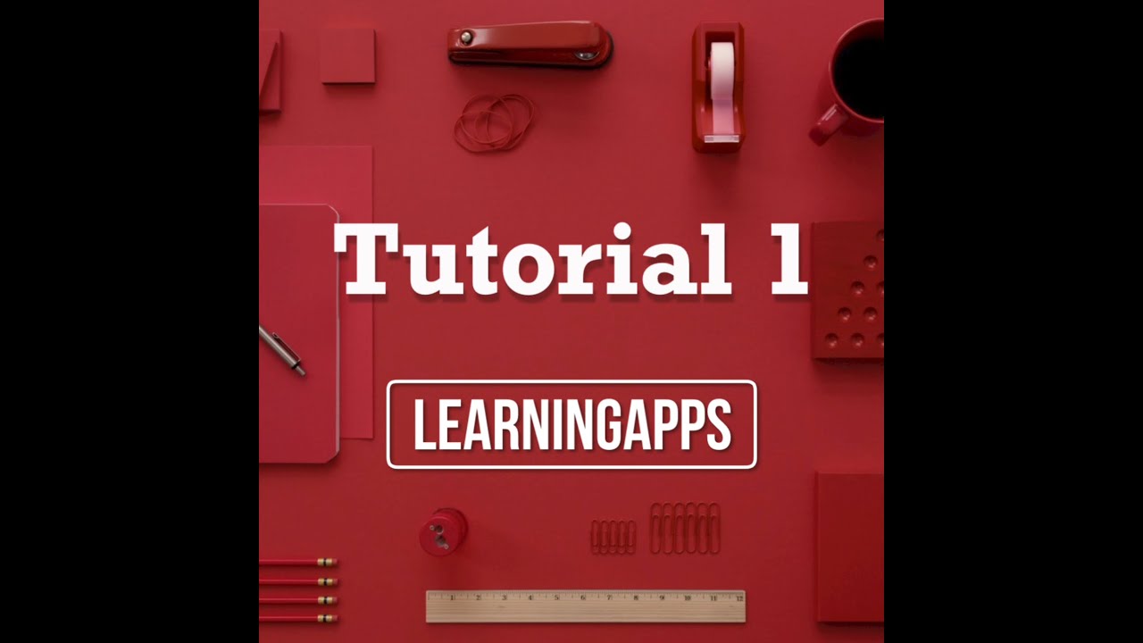 Tutorial 1 Learningapps Youtube