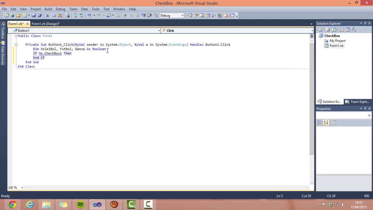Insertar Un Checkbox Visual Studio Youtube