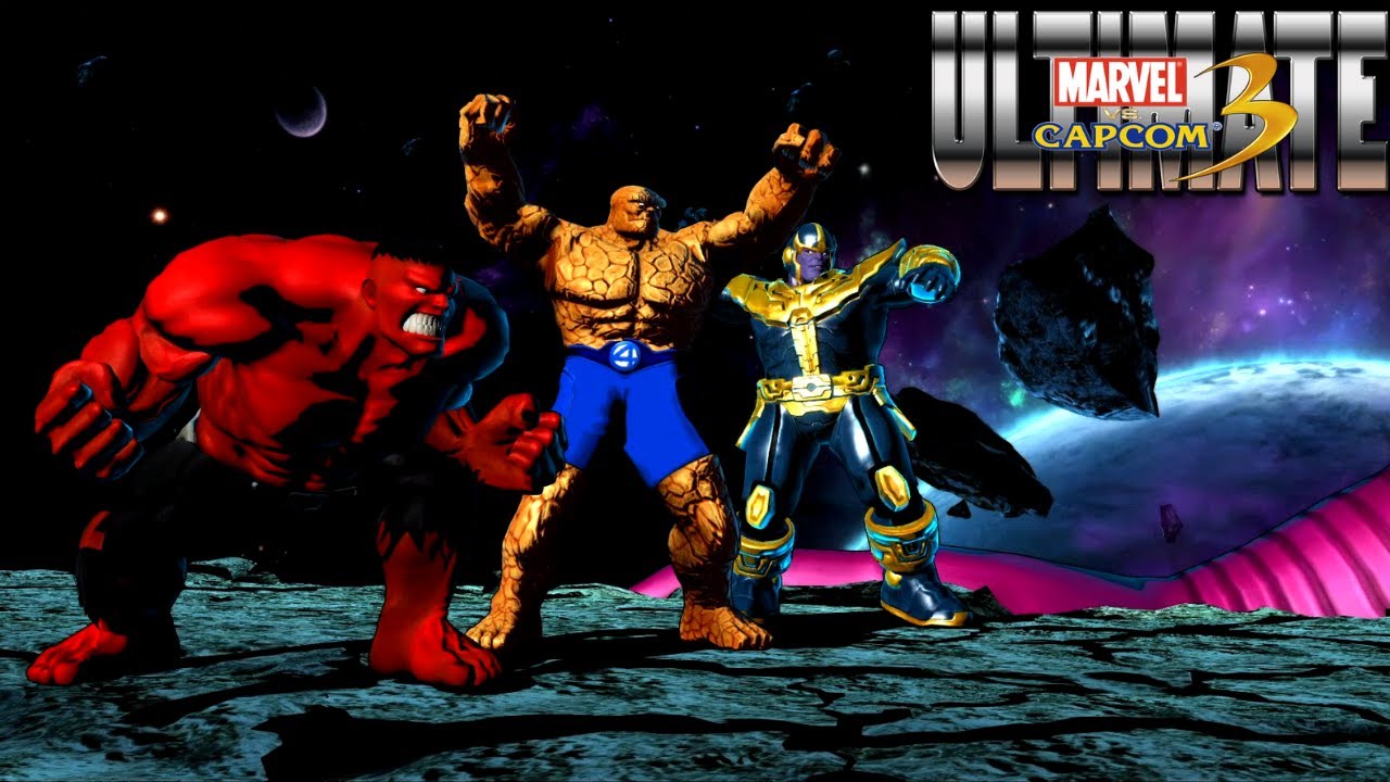 Galactus Vs Thanos The Thing And Redhulk Epic Fight Youtube