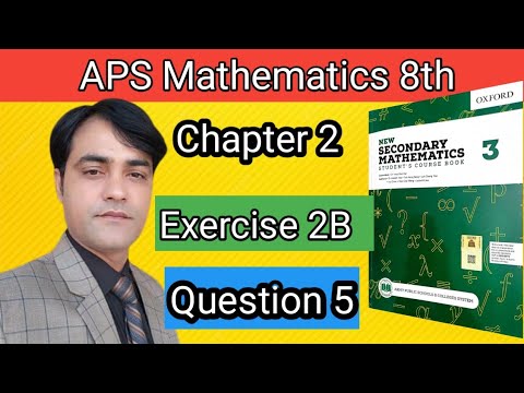 Exercise 2b Q 5 Ii Aps Maths 8th Ii New Secondary Mathematics Book 3 I