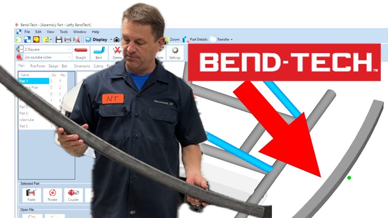 How To Put A Large Radius Tube Into Bendtech Youtube