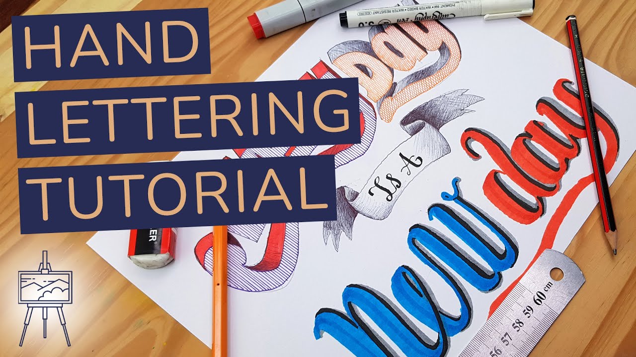 Handlettering For Beginners Step By Step Youtube