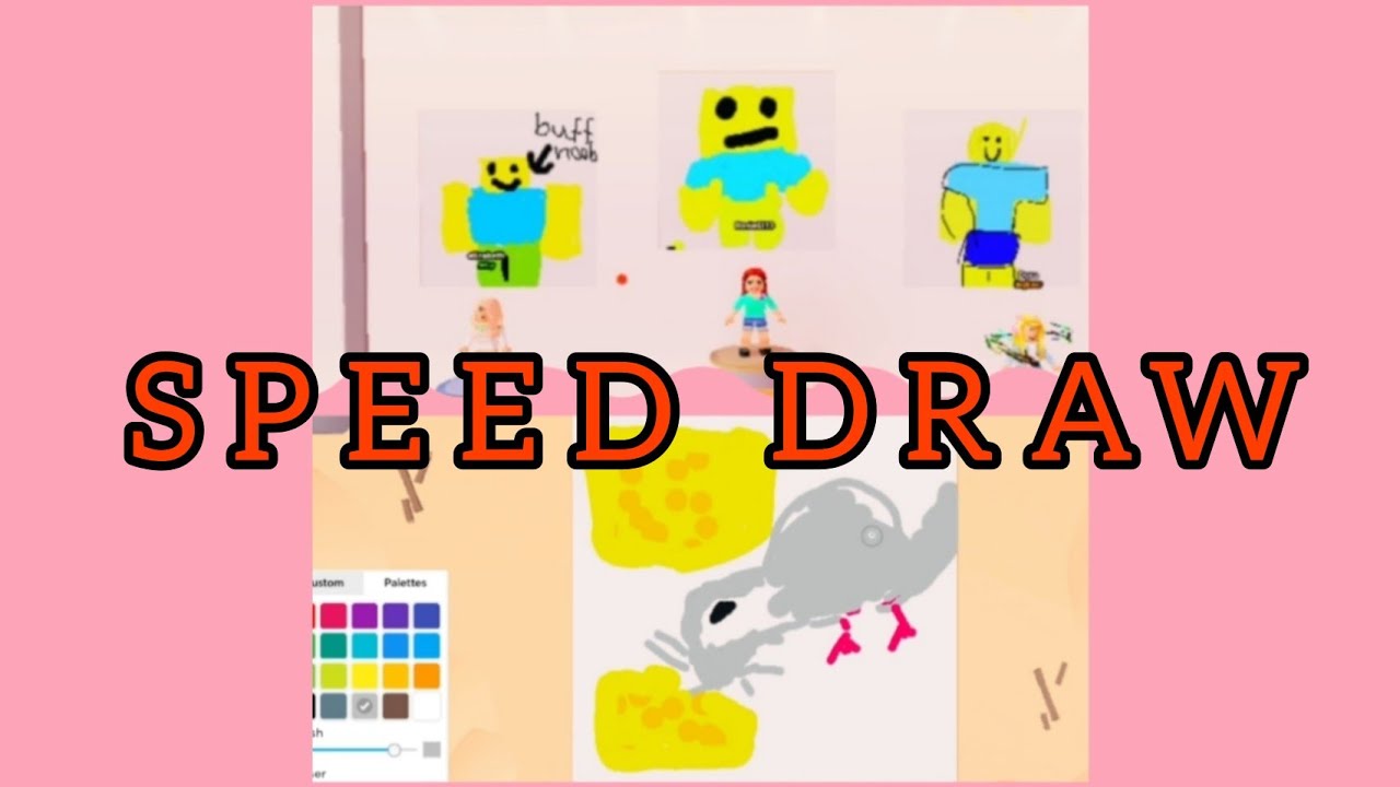 138vlog Practise Speed Draw In Roblox Youtube