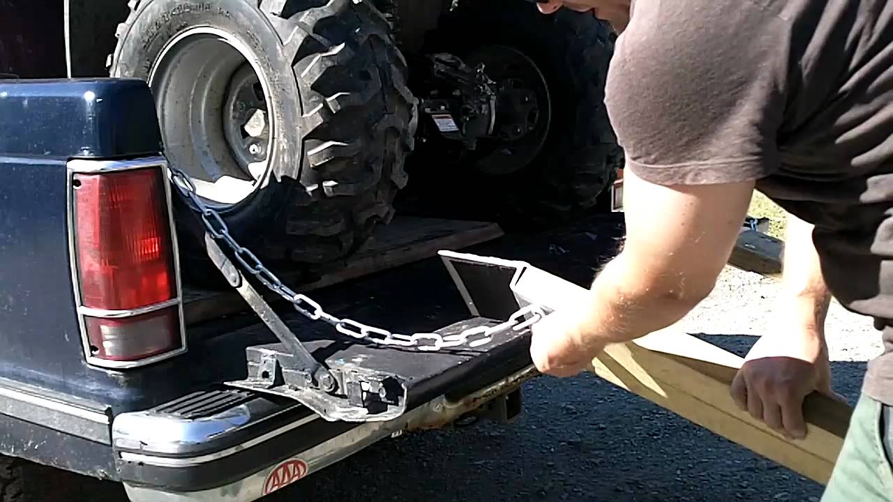 Diy Atv Lawnmwer Loading Ramps Youtube