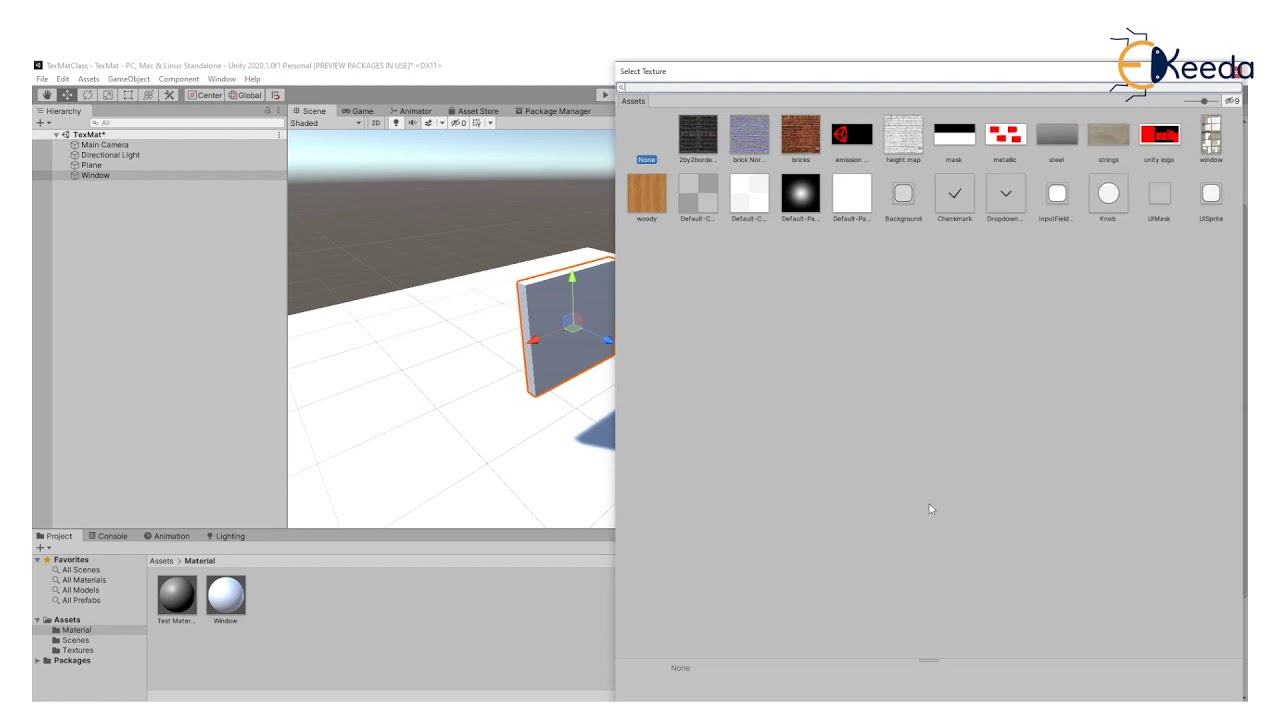 Unity Basics Textures And Materials Youtube
