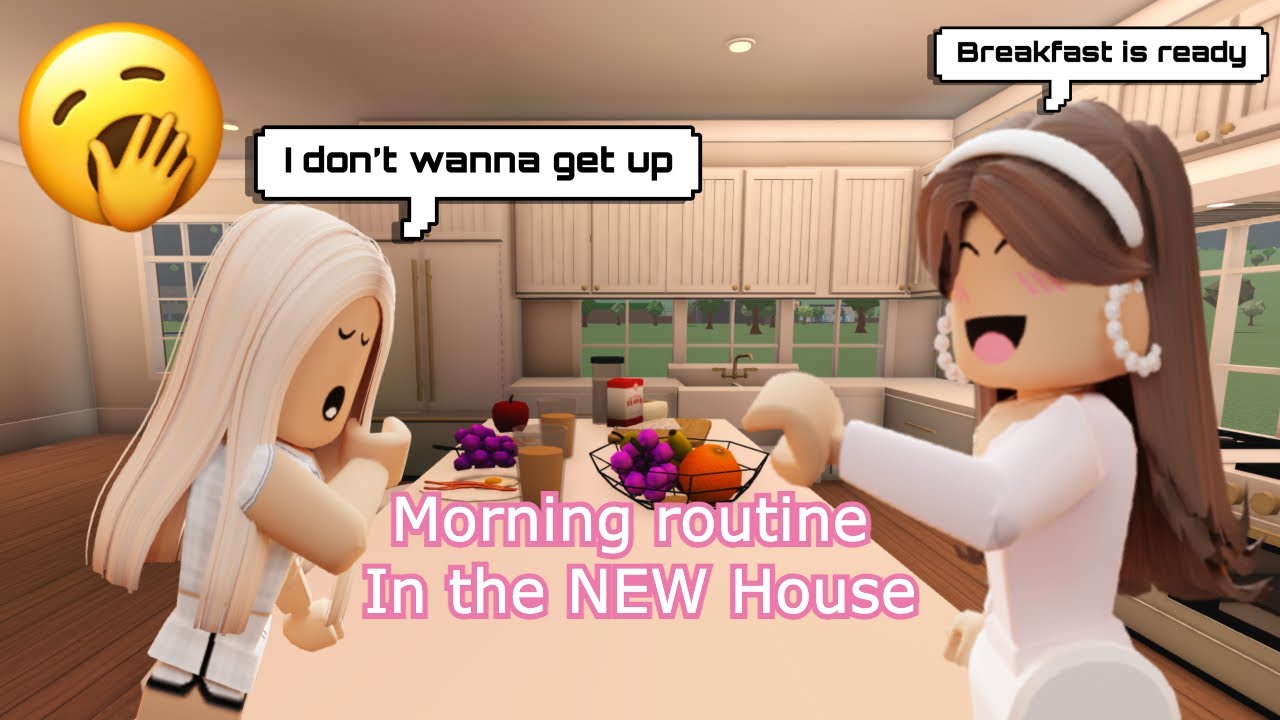 Morning Routine In Our New House Roblox Bloxburg Voice Roleplay