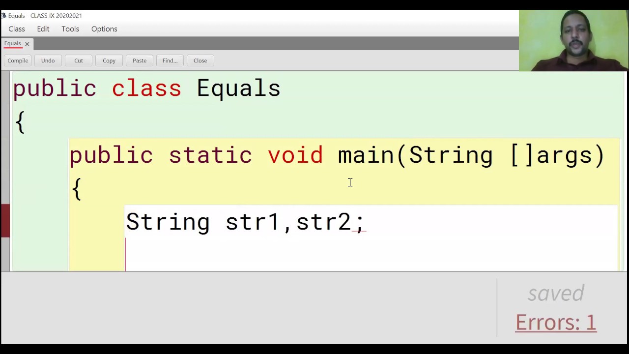 Equals And Equalsignorecase Methods Youtube