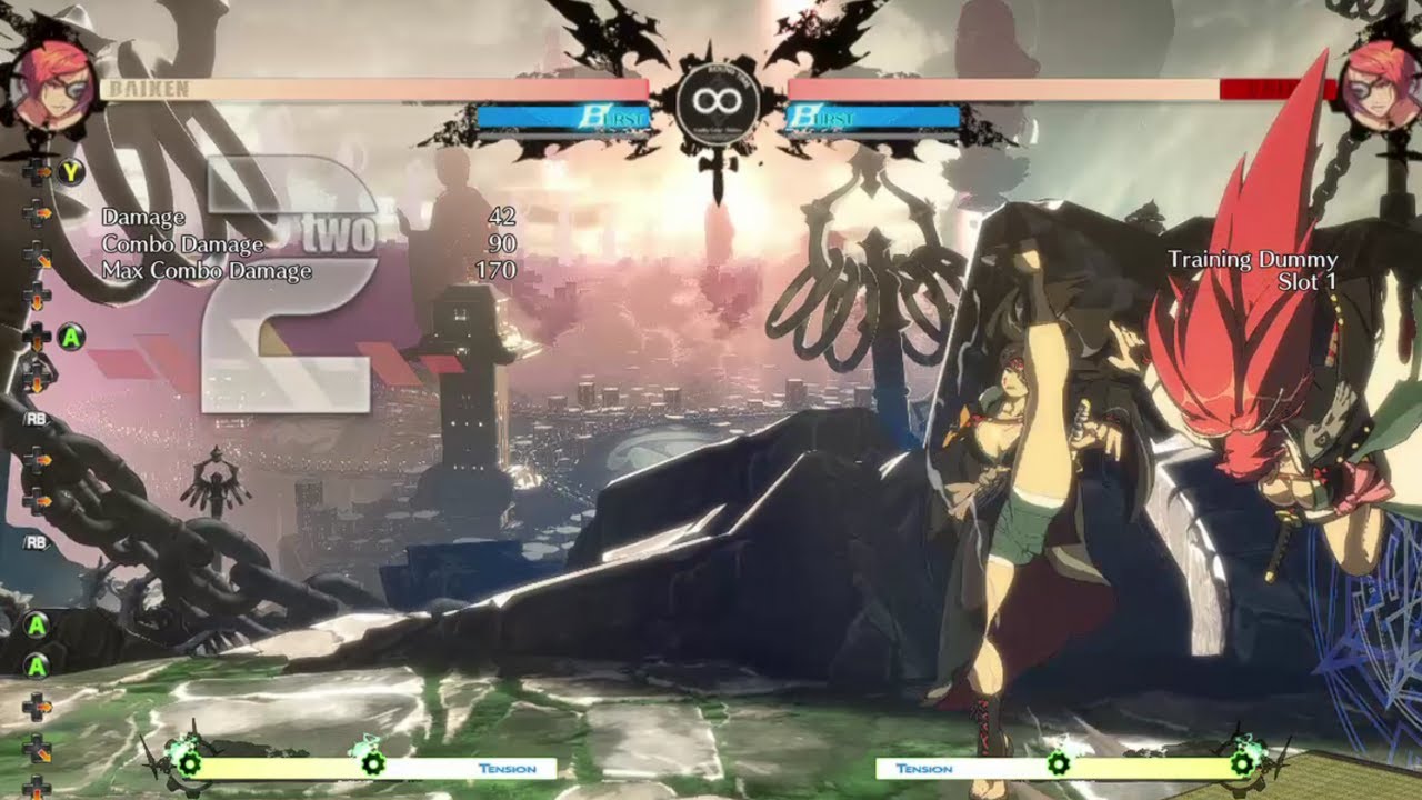 This Baiken Combo Does Damage Youtube