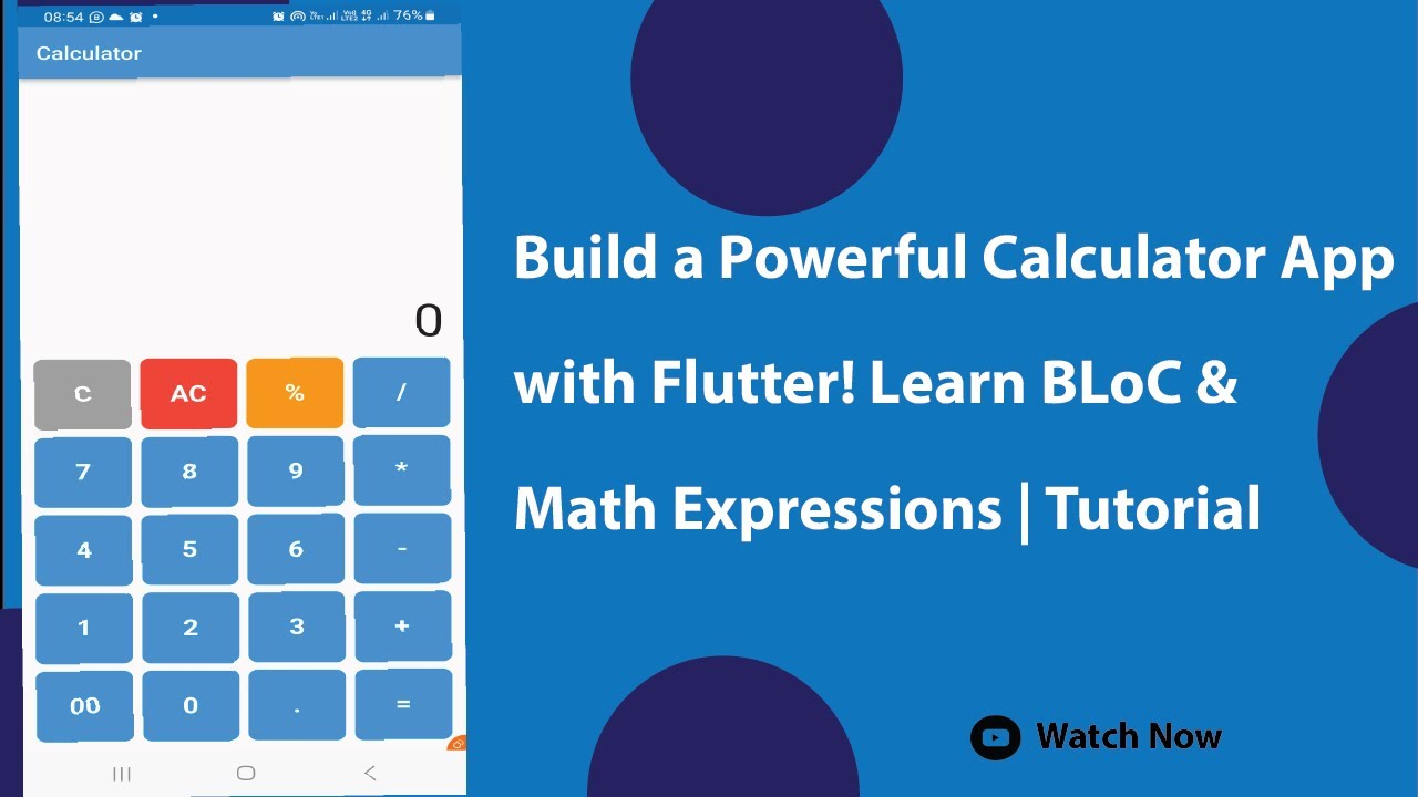 Ultimate Flutter Calculator App Tutorial Bloc Math Expressions