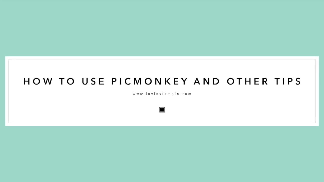 How To Use Picmonkey Tips Youtube