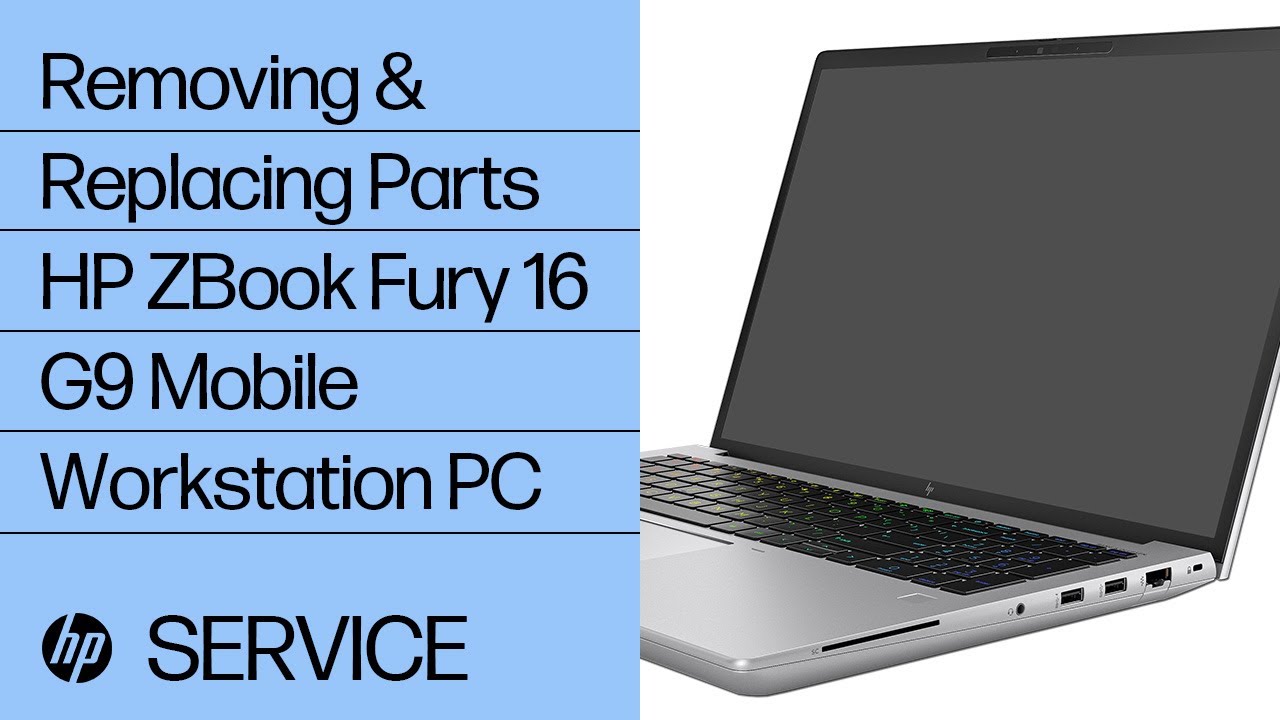 Removing Replacing Parts Hp Zbook Fury 16 G9 Mobile Ws Pc Hp