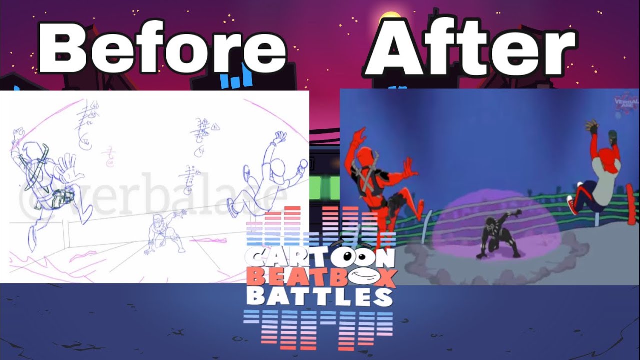 Black Panther Vs Deadpool Cartoon Beatbox Battles