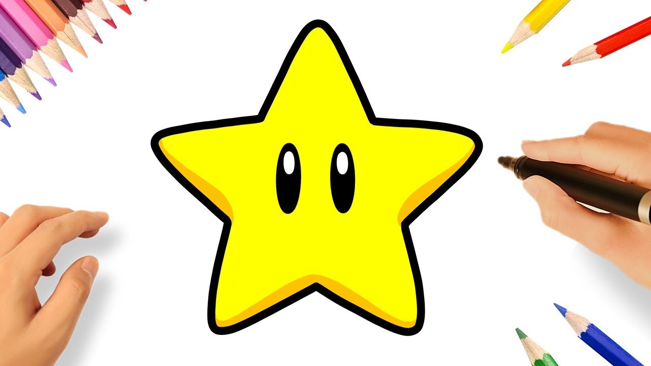 Pochoir étoile De Mario