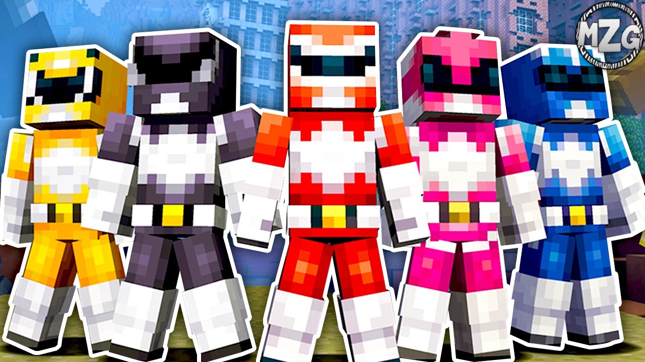 Power Rangers Skin Pack Giveaway Minecraft Windows 10 Gameplay