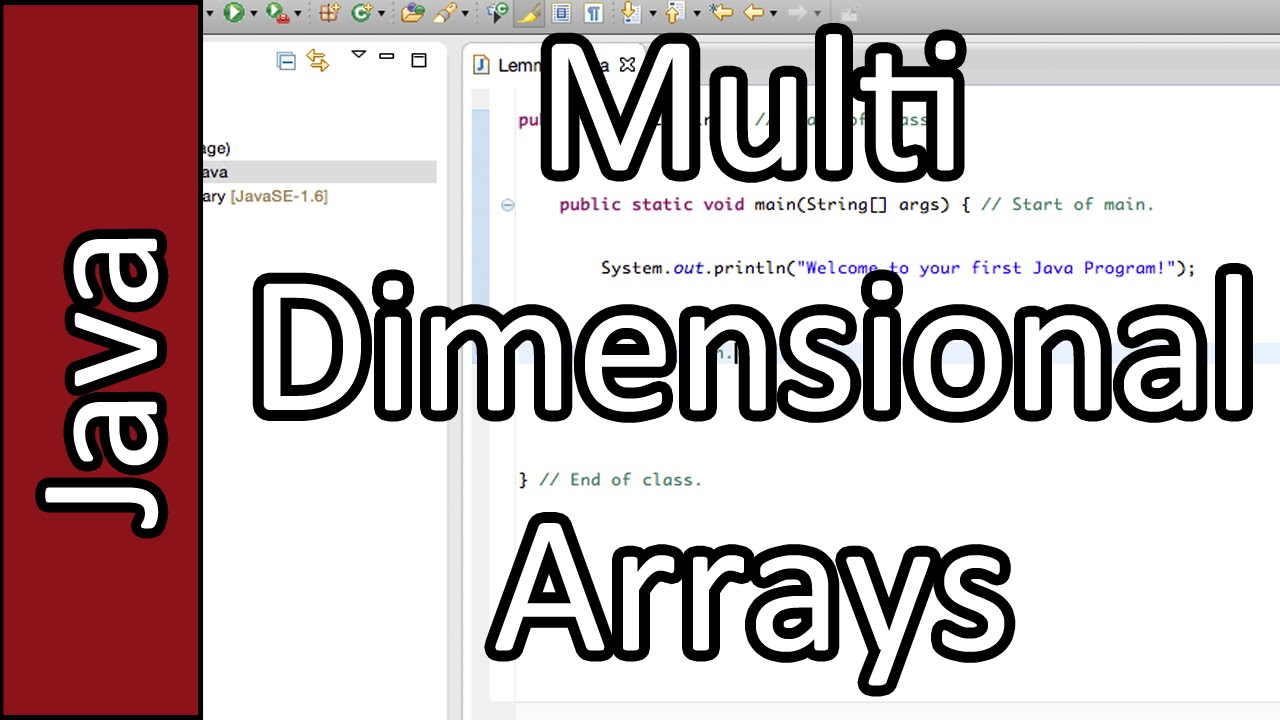 Multi Dimensional Arrays Java Programming Tutorial 29 Pc Mac 2015