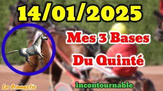 Pronostics Pmu Mes 3 Bases Incontournable Vendredi 14 F C3 A9vrier 2025
