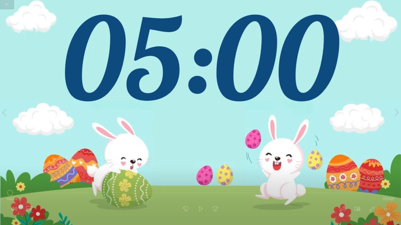 5 Minute Easter Timer With Music And Alarm Youtube
