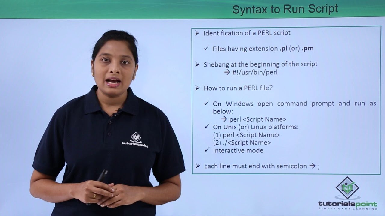 Perl Basic Syntax Youtube