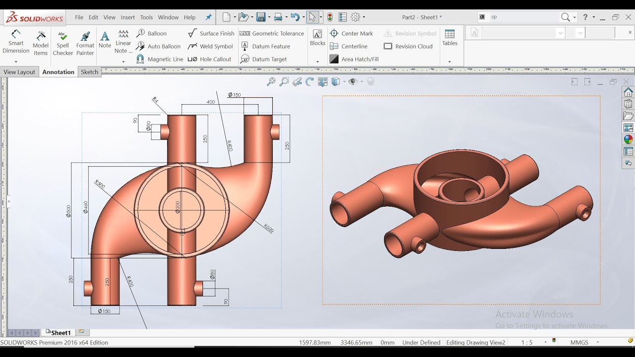Solidworks Tutorial For Beginner Exercise 26 Youtube