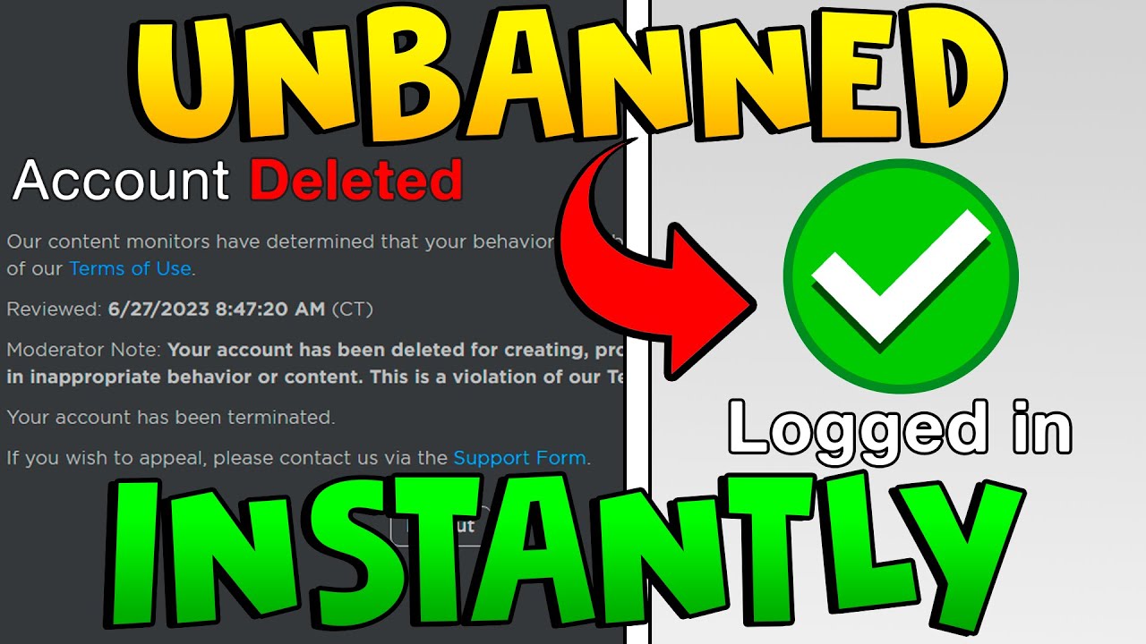 How To Get Unbanned From Roblox 2025 New Method How To Appeal Roblox