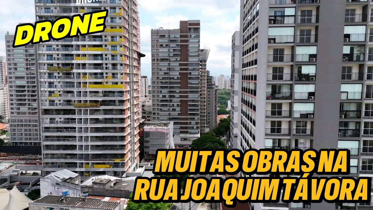 Drone Na Vila Mariana Diversas Obras Na Região Da Rua Joaquim Távora