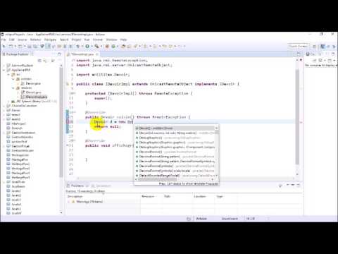 Application Java Client Server Avec Le Middleware Rmi Remote Method