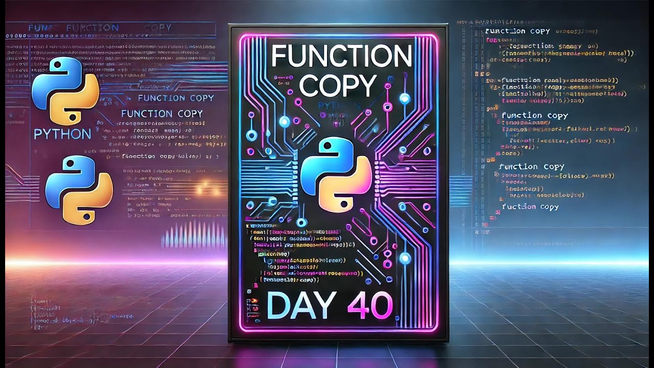 Python Day 40 Function Copy L Advanced Python L 75 Day Coding