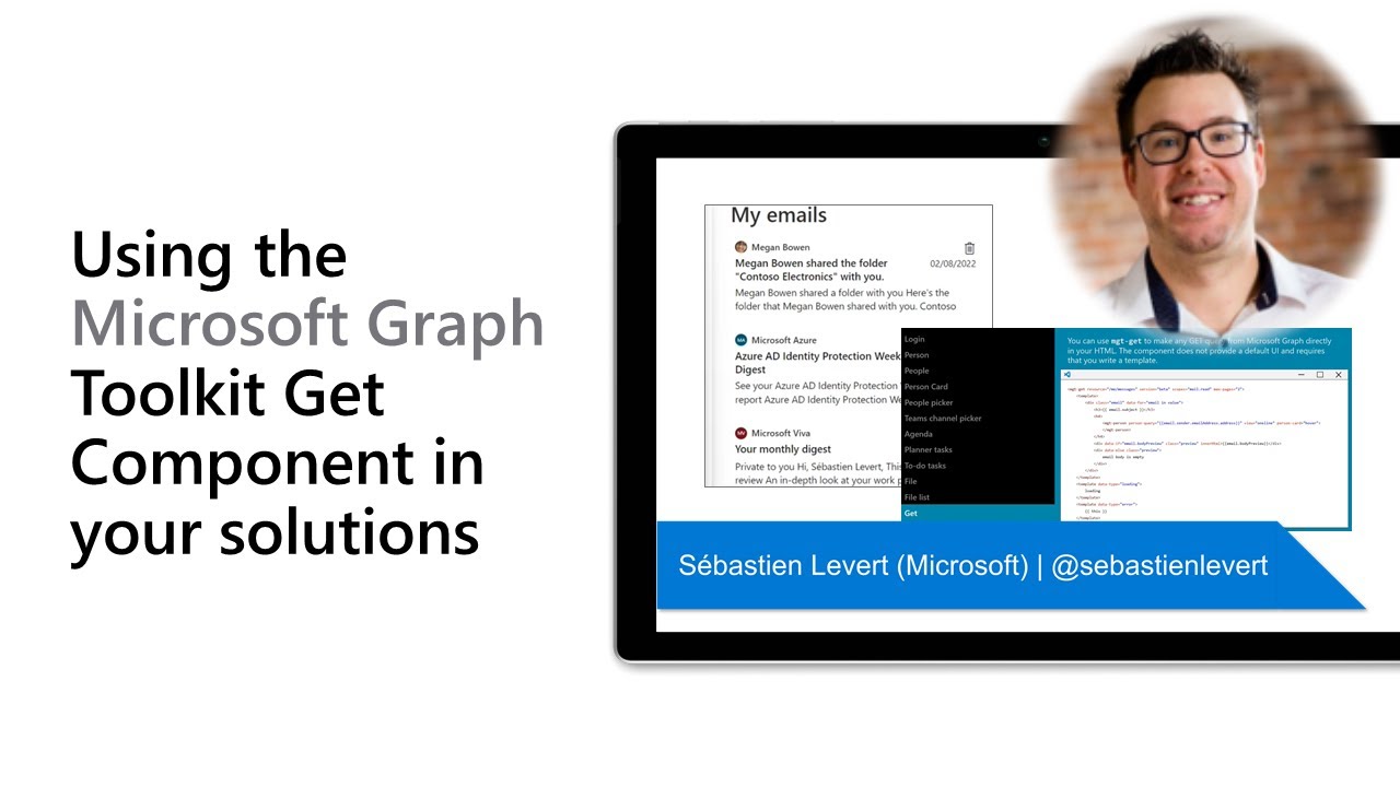 Using The Microsoft Graph Toolkit Get Component In Your Solutions Youtube