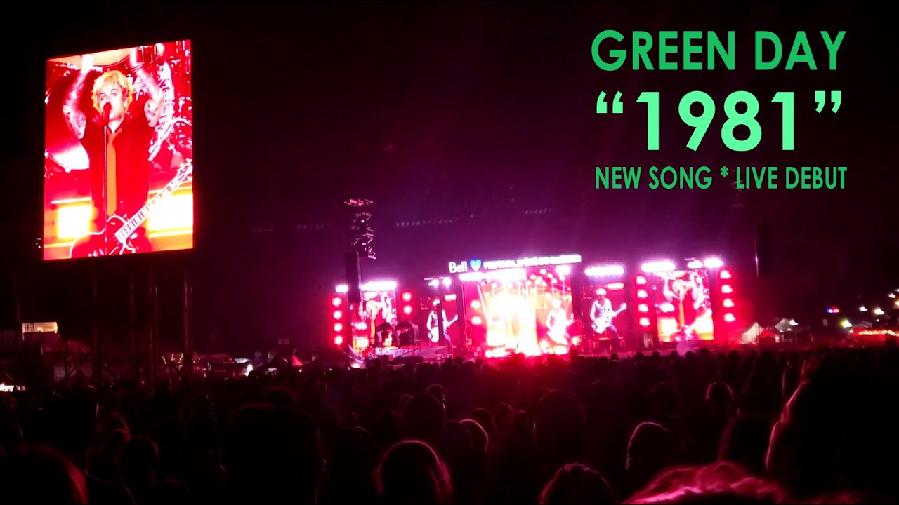 Green Day Debut New Song 1981 At Feq Greenday Fm