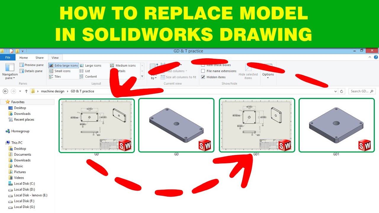 How To Replace Model Reference In Solidworks Drawing Baysection