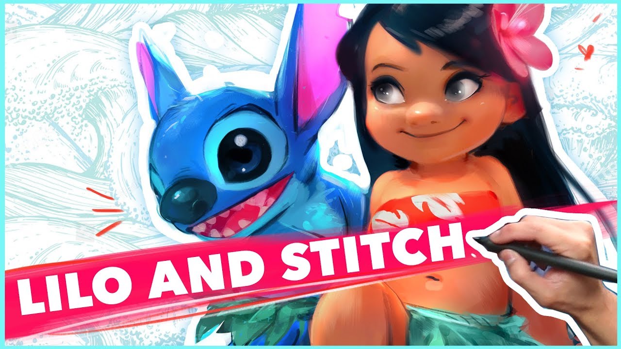 Drawing Lilo Stitch Youtube