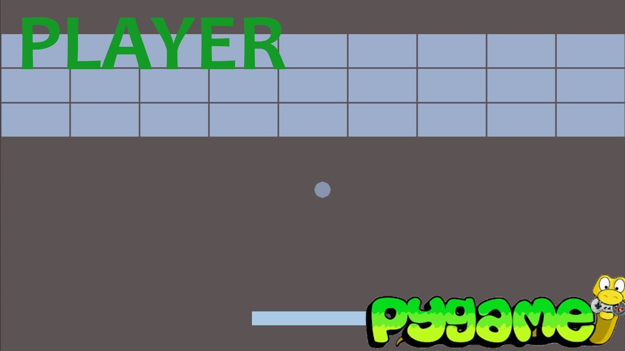 Python Game Making Tutorial Player Youtube