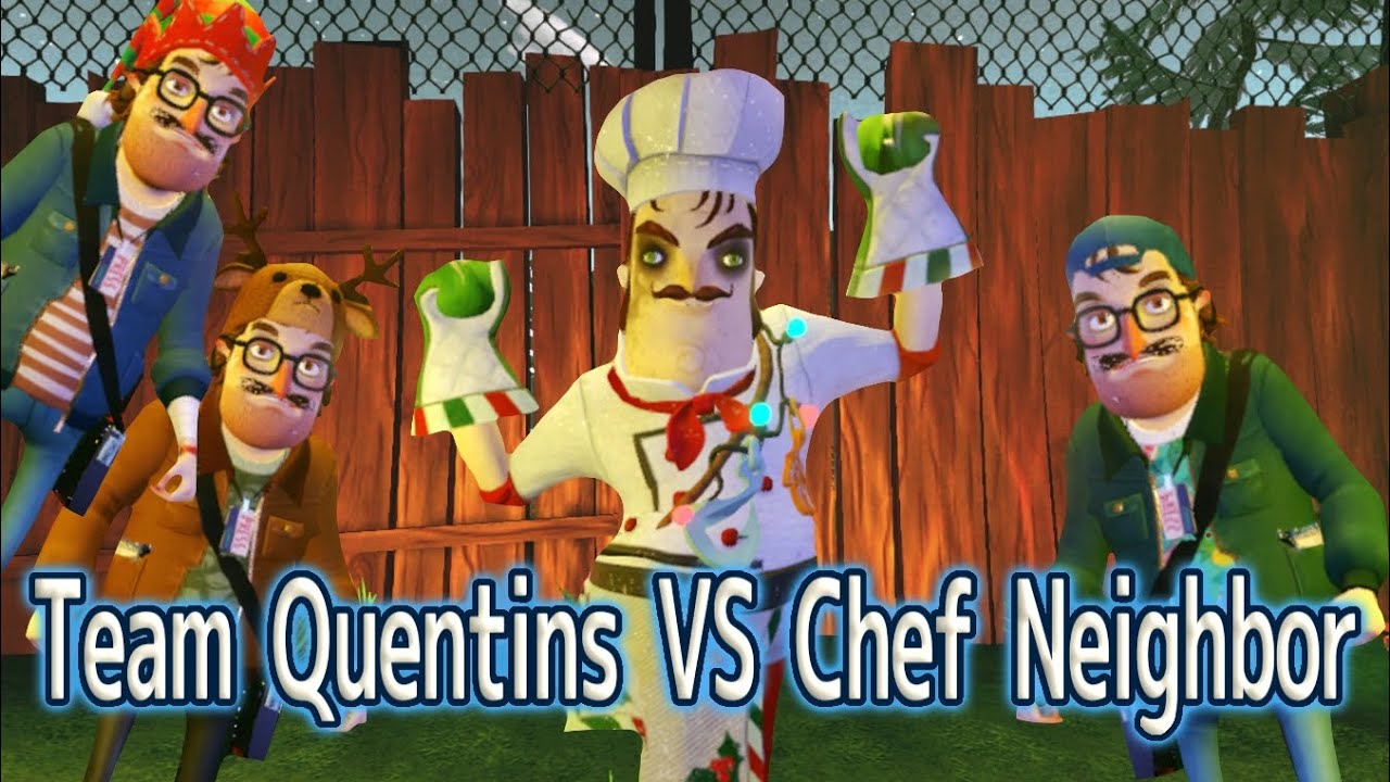 Team Quentins Vs Chef Neighbor In Secret Neighbor Youtube
