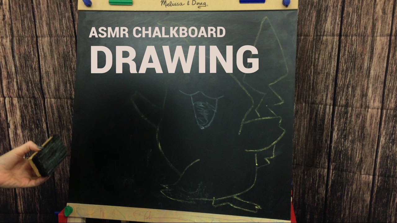 Asmr Chalkboard Drawing Youtube