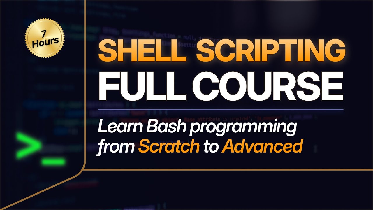 Shell Scripting Full Course Bash Scripting Mastery From Basics To