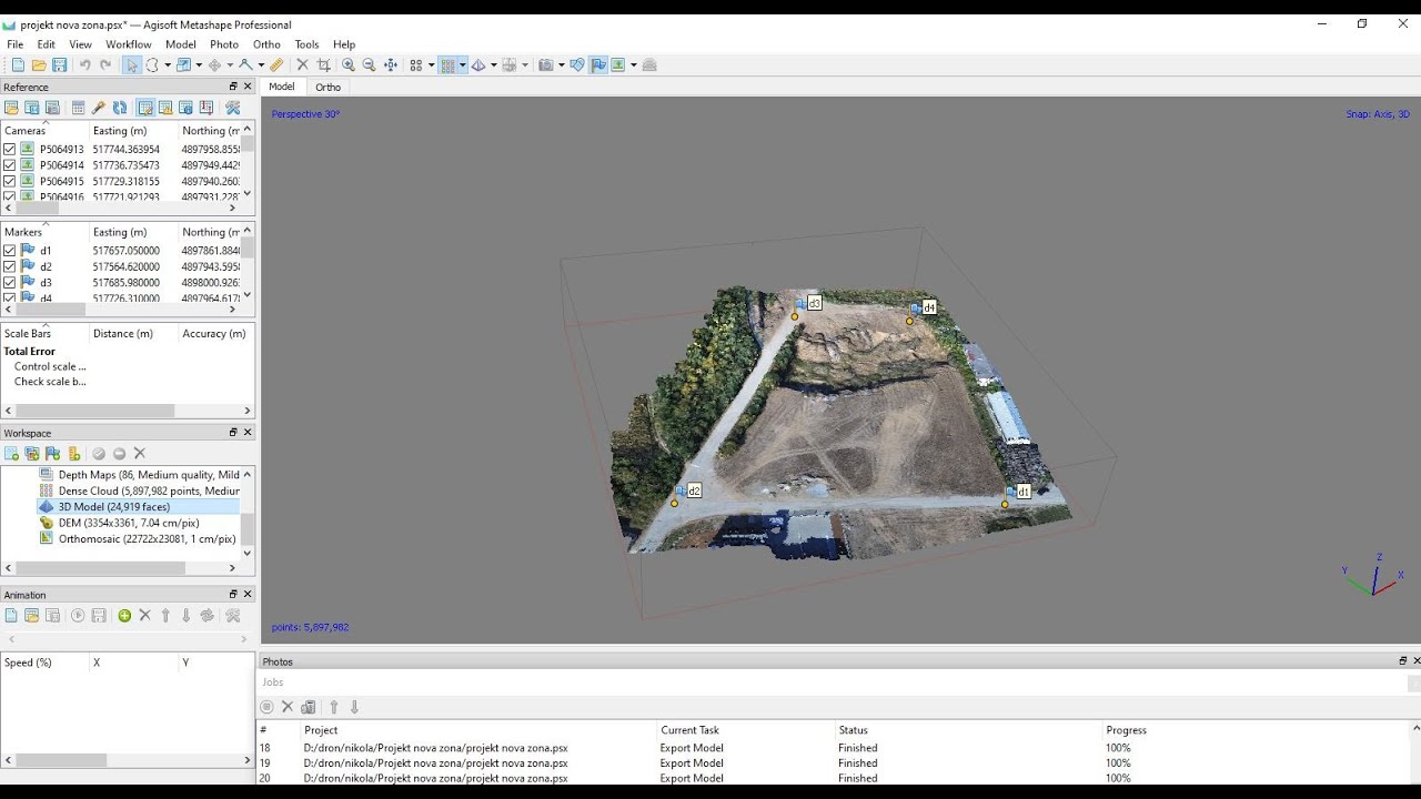 Point Cloud From Agisoft Metashape To Autocad Youtube