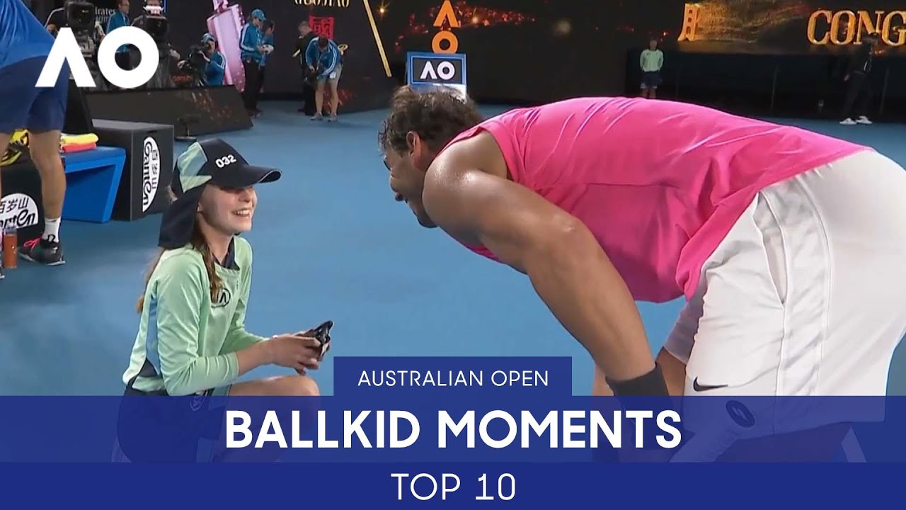 Top 10 Ballkid Moments Ever Australian Open Youtube