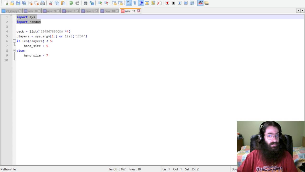 Let S Code Python Go Fish Youtube