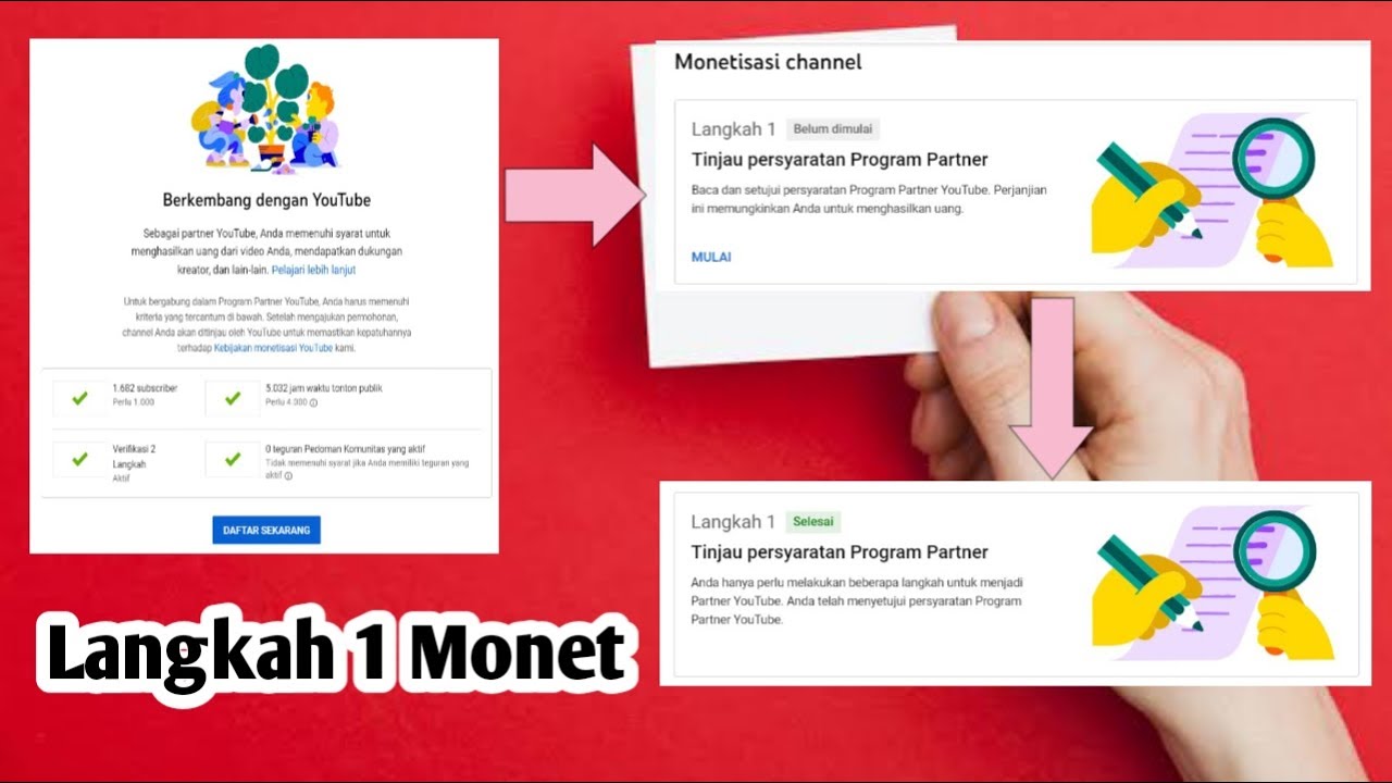Langkah 1 Untuk Monetisasi Channel Youtube