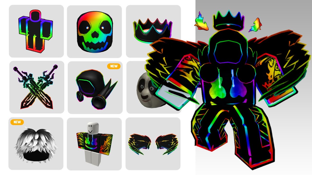 Omg Best Free Items Free Rainbow Dominus Roblox 2024 Youtube