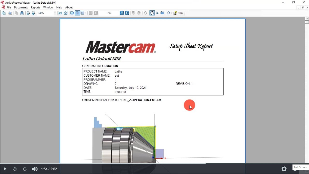 Mastercam Setup Sheet X At Lily Maiden Blog
