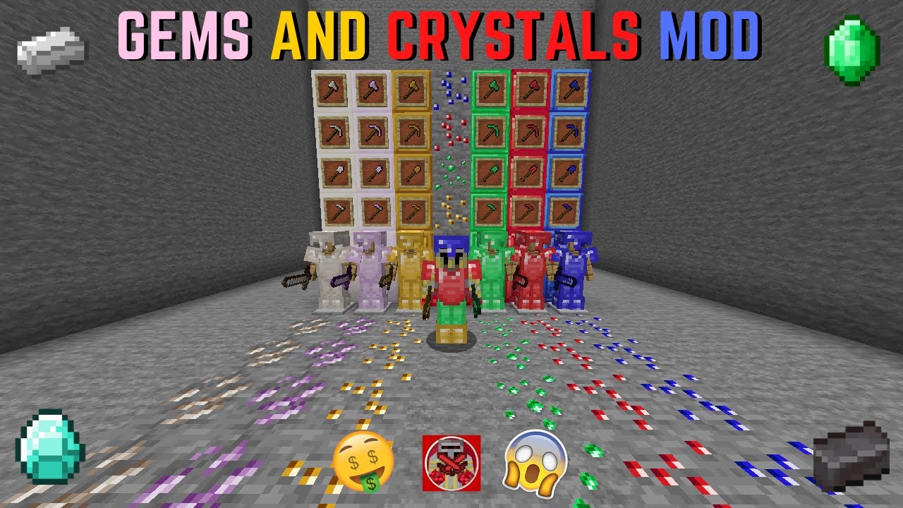 Mod Showcase 55 Gems And Crystals Mod Minecraft 1 16 5 Youtube