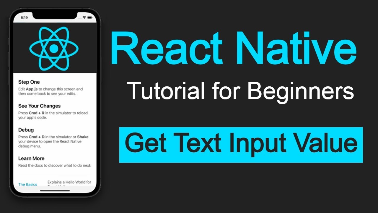 React Native Tutorial 12 Get Text Input Value Handling Text Input