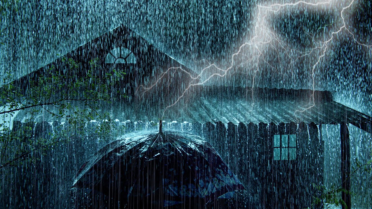Instant Fall Asleep In 3 Minutes Torrential Rain On Metal Roof