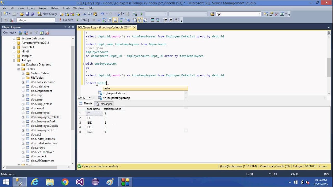 35 Sql Server Tutorial Cte Common Table Expressions Youtube