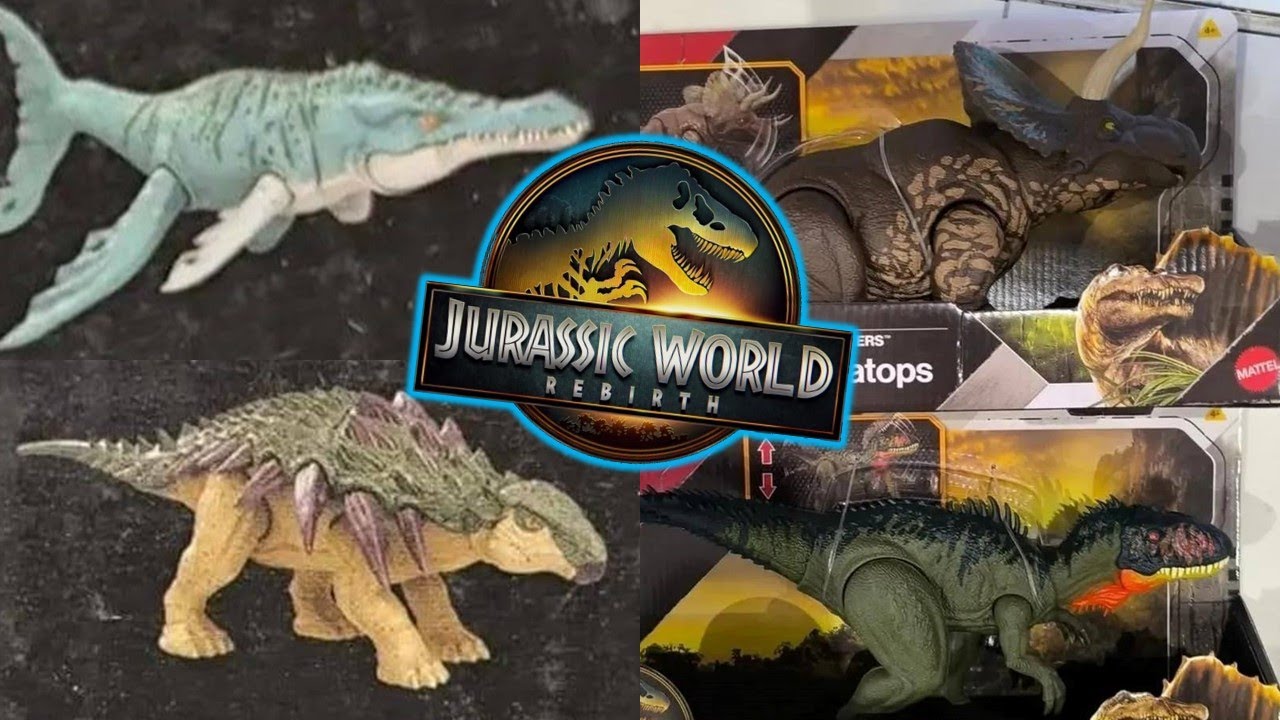New Jurassic World Rebirth Toys Tyrannotitan Eotriceratops Edmontonia