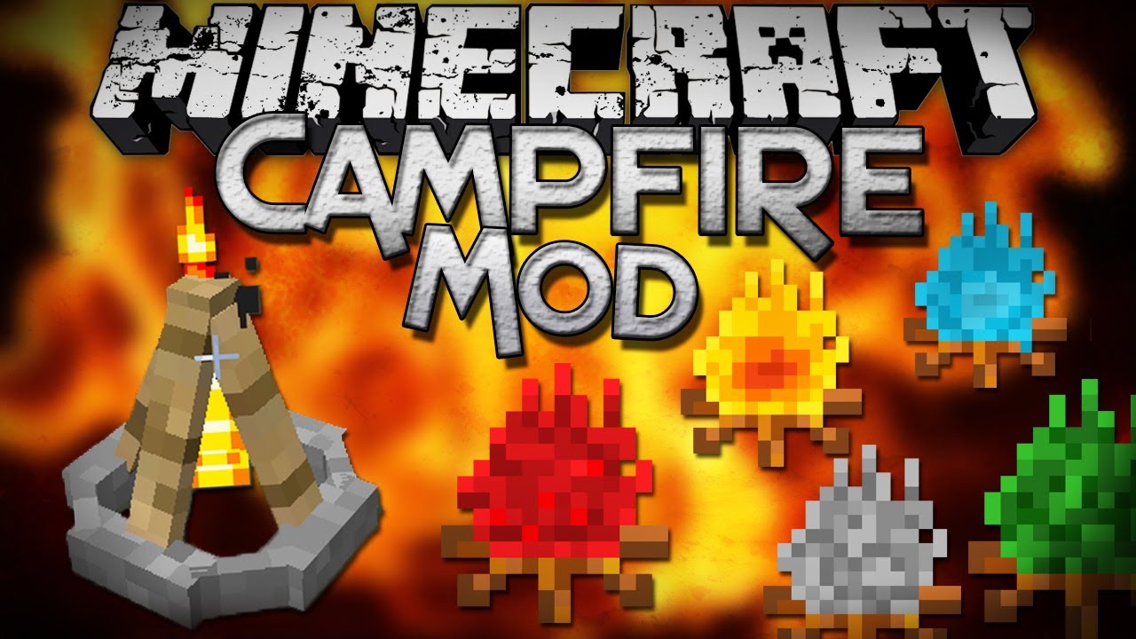 Minecraft Mod Showcase Campfire Mod Cook Faster And Stay Warm Youtube