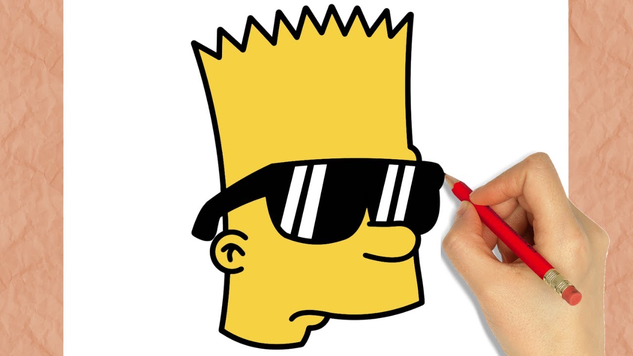 Cómo Dibujar La Cara De Bart Simpson Paso A Paso