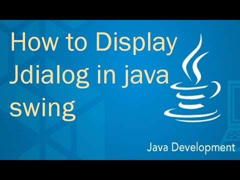 How To Use Jdialog In Java Swing Youtube